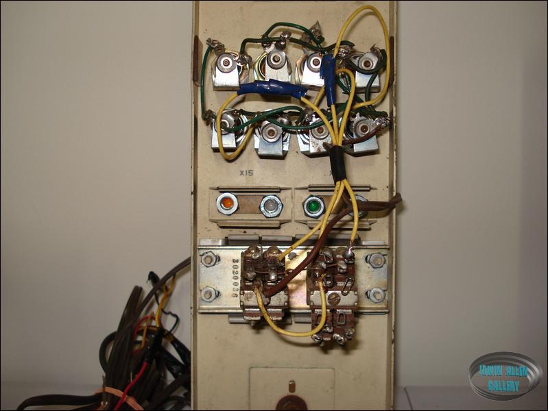 Back of Flight Console Radar Panel Prop Switch Panel