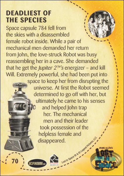 Lost in Space Archives Series 2 Base Card #70 Back