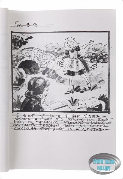 Alice in Wonderland and Pinocchio Xerographs and Drawings