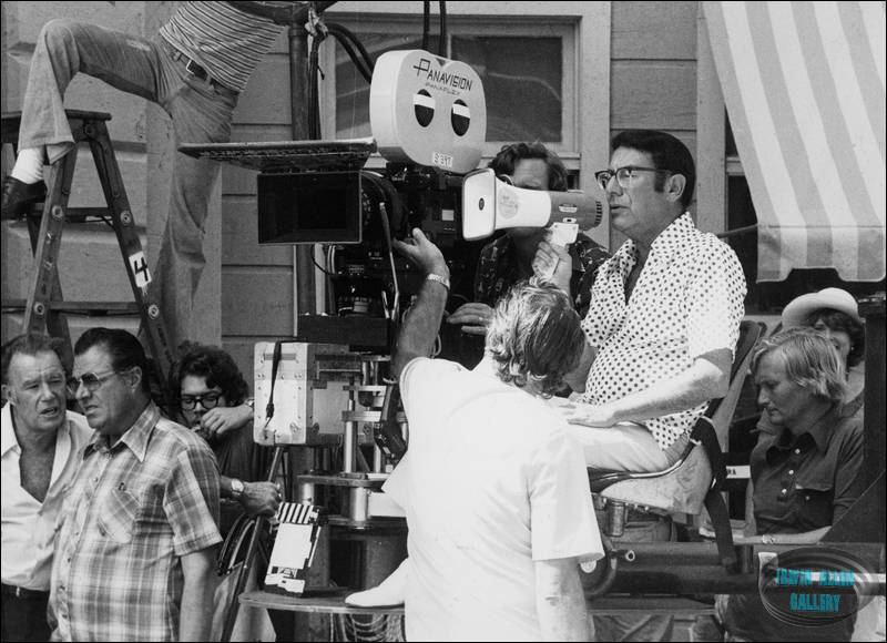 Irwin Allen filming The Swarm