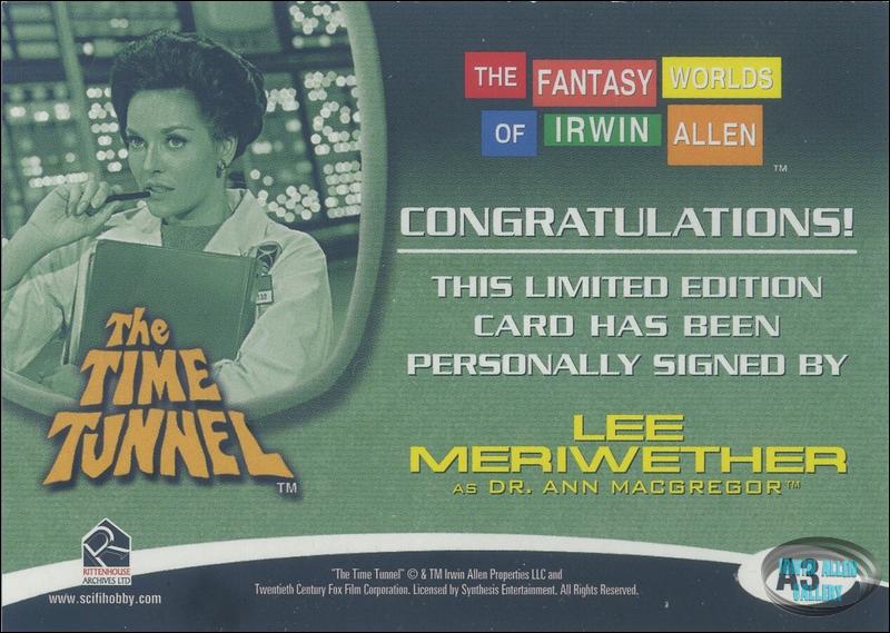 Lee Meriwether Autograph Card A3 Back